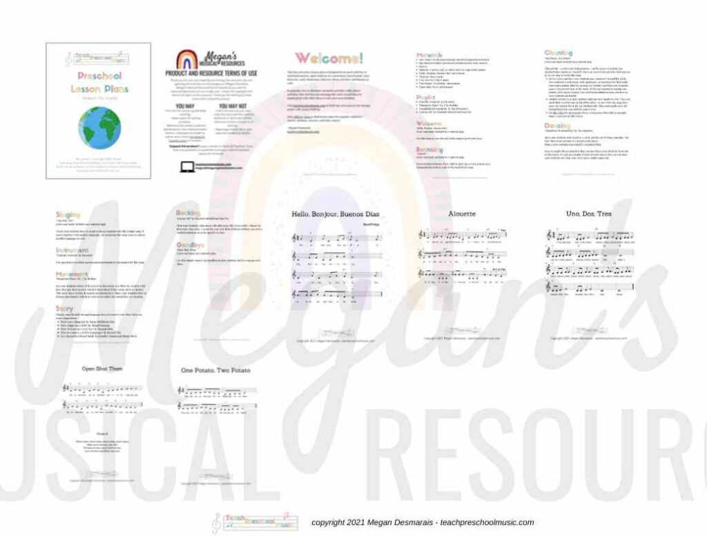 Preschool Music Lesson Plan | Countries Around The World | Music and ...
