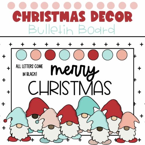 Winter and Christmas Gnomes Bulletin Board and Door Decor Kit | Made By ...