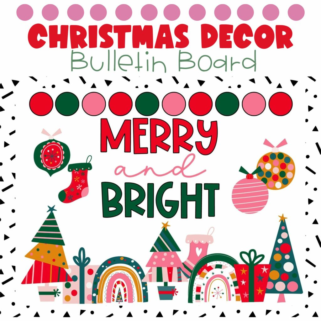 Winter and Christmas Gnomes Bulletin Board and Door Decor Kit | Made By ...