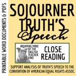 Close Reading of a Persuasive Speech by Sojourner Truth | Made By Teachers