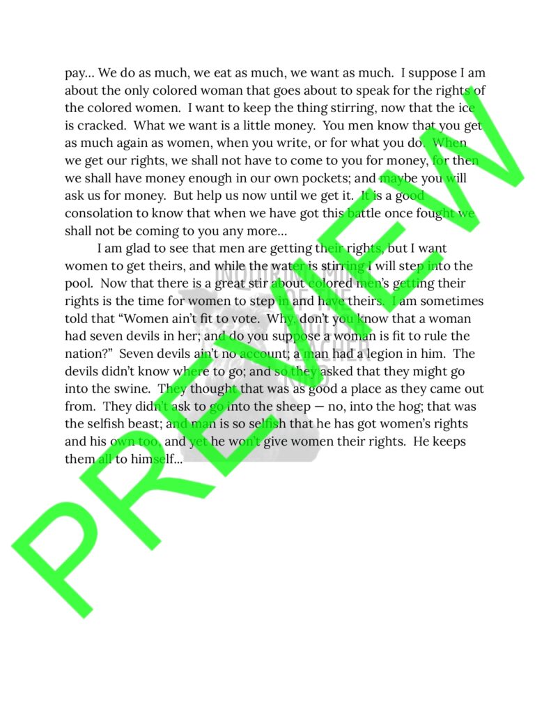 Close Reading of a Persuasive Speech by Sojourner Truth | Made By Teachers