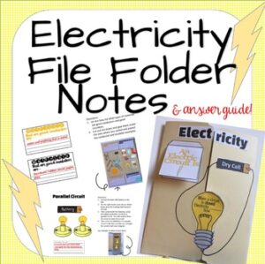Electricity File Folder Notes With Answer Guide | Made By Teachers