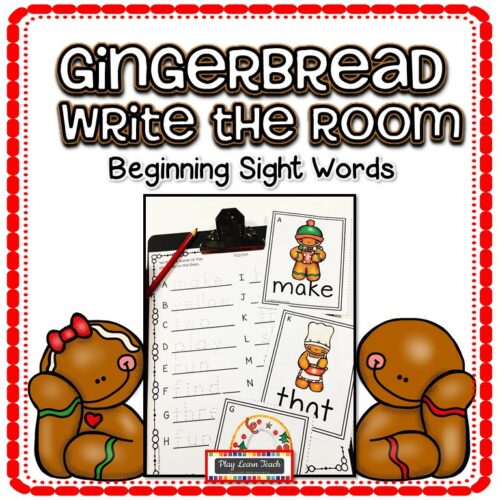 Gingerbread Write the Room Sight Words Activity | Made By Teachers