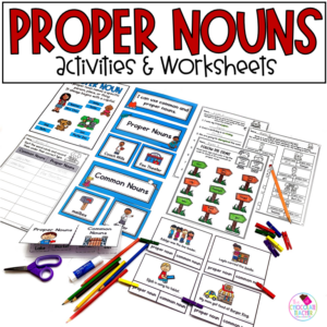 Common and Proper Nouns - Grammar - First Grade - Made By Teachers
