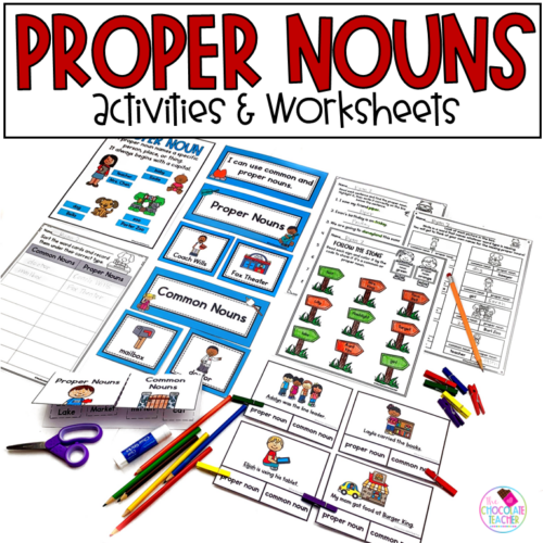 Common and Proper Nouns - Grammar - First Grade | Made By Teachers