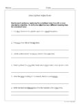 Descriptive Adjectives - Recognizing and Writing - 4 Worksheets ...