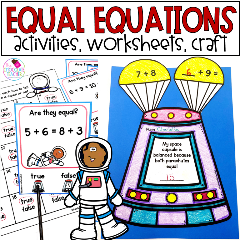 Balanced Equations Addition Task Cards First Grade Math Craft