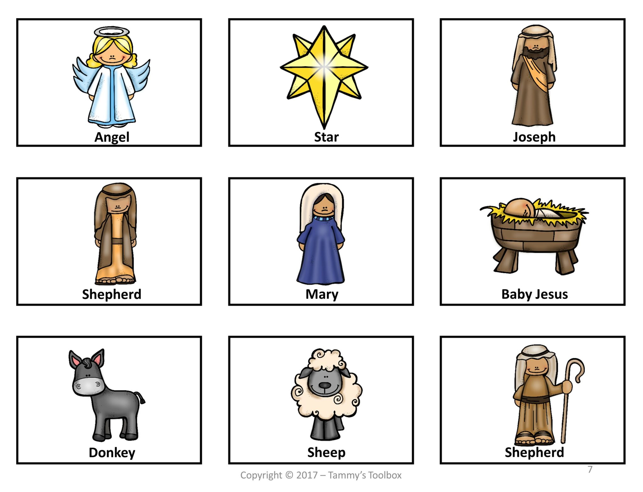 Christmas Nativity Craft and Game Activity Freebie | Made By Teachers