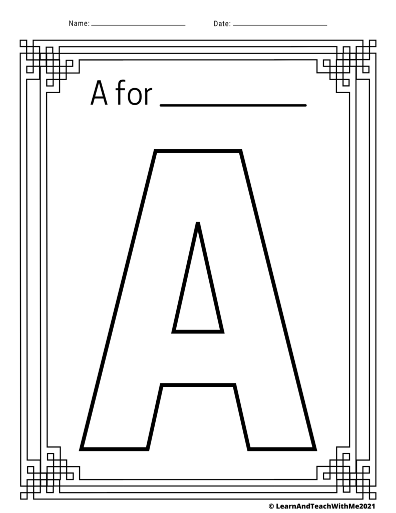 Alphabet coloring pages Uppercase Letters Worksheets | Made By Teachers