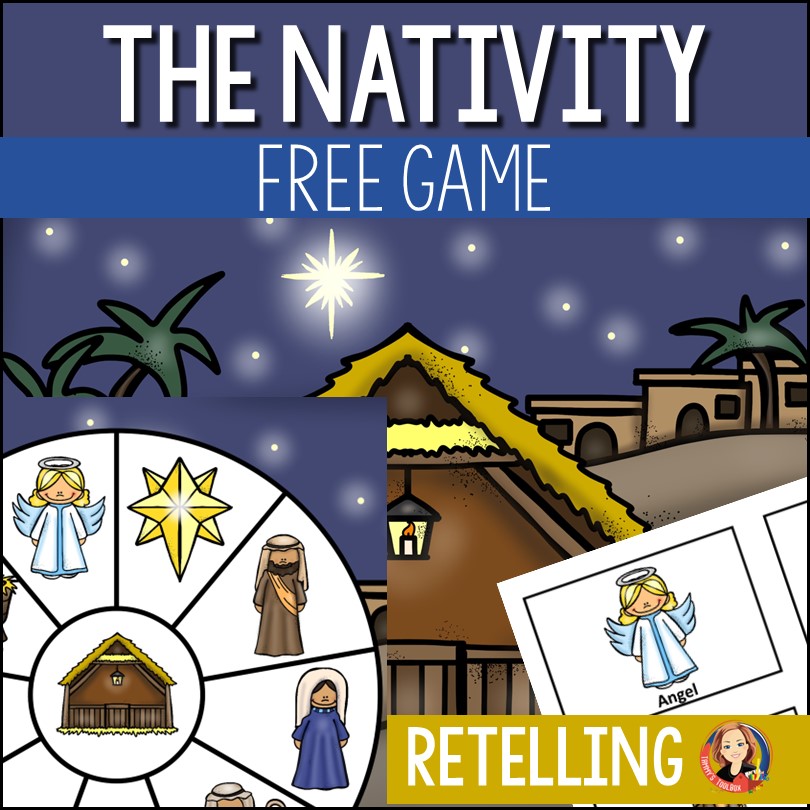 Christmas Nativity Craft and Game Activity Freebie | Made By Teachers