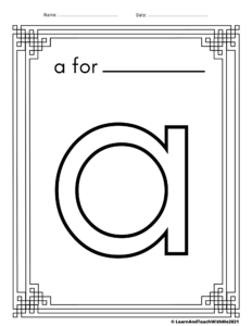 Alphabet Coloring Pages Lowercase Letters Worksheets | Made By Teachers