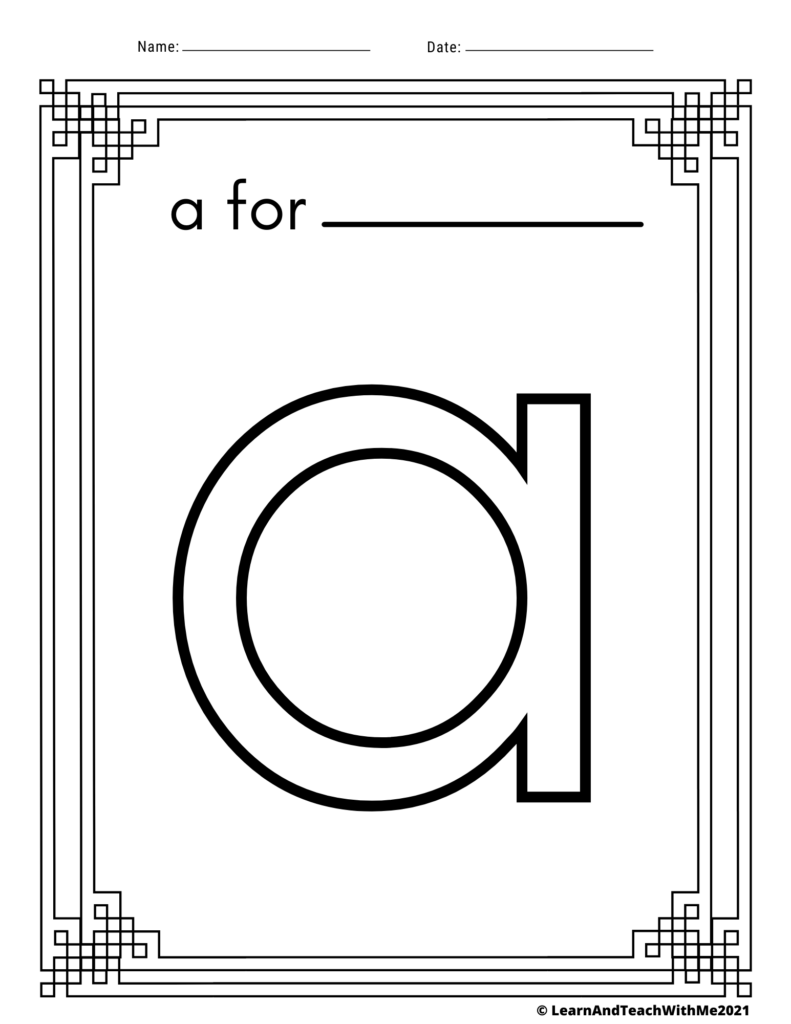 Alphabet Coloring Pages Lowercase Letters Worksheets | Made By Teachers