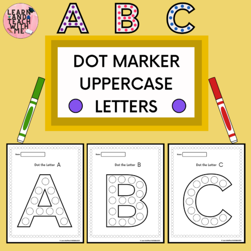 Uppercase Letters Dot Marker Worksheets | Made By Teachers