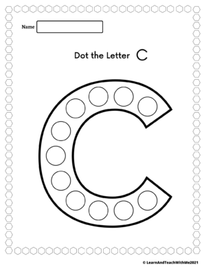 Uppercase Letters Dot Marker Worksheets | Made By Teachers