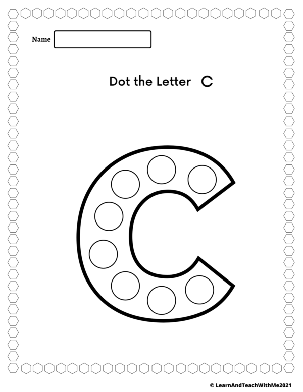 Lowercase Letters Dot Marker Worksheets | Made By Teachers