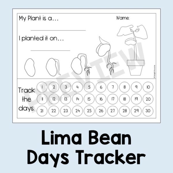 Lima Bean BUNDLE Fun Activities While Growing Lima Bean Plants | Made ...