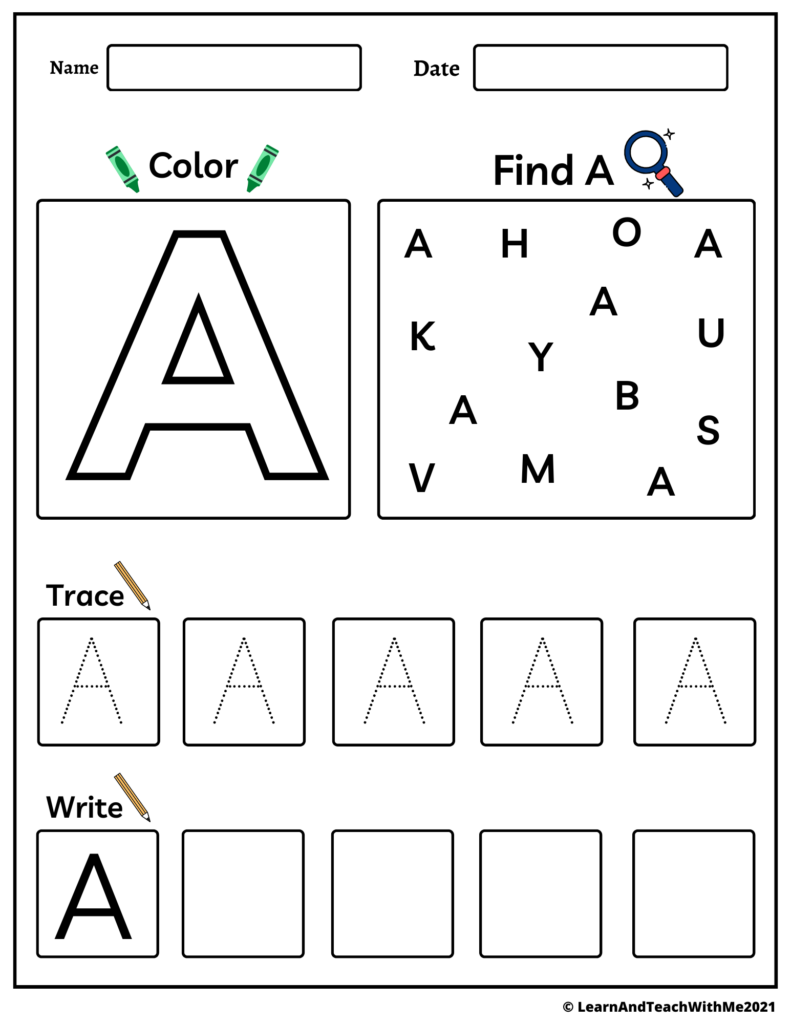 Alphabet Uppercase Letters Activity Worksheets | Made By Teachers