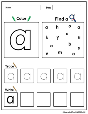 Alphabet Lowercase Letters Activity Worksheets | Made By Teachers