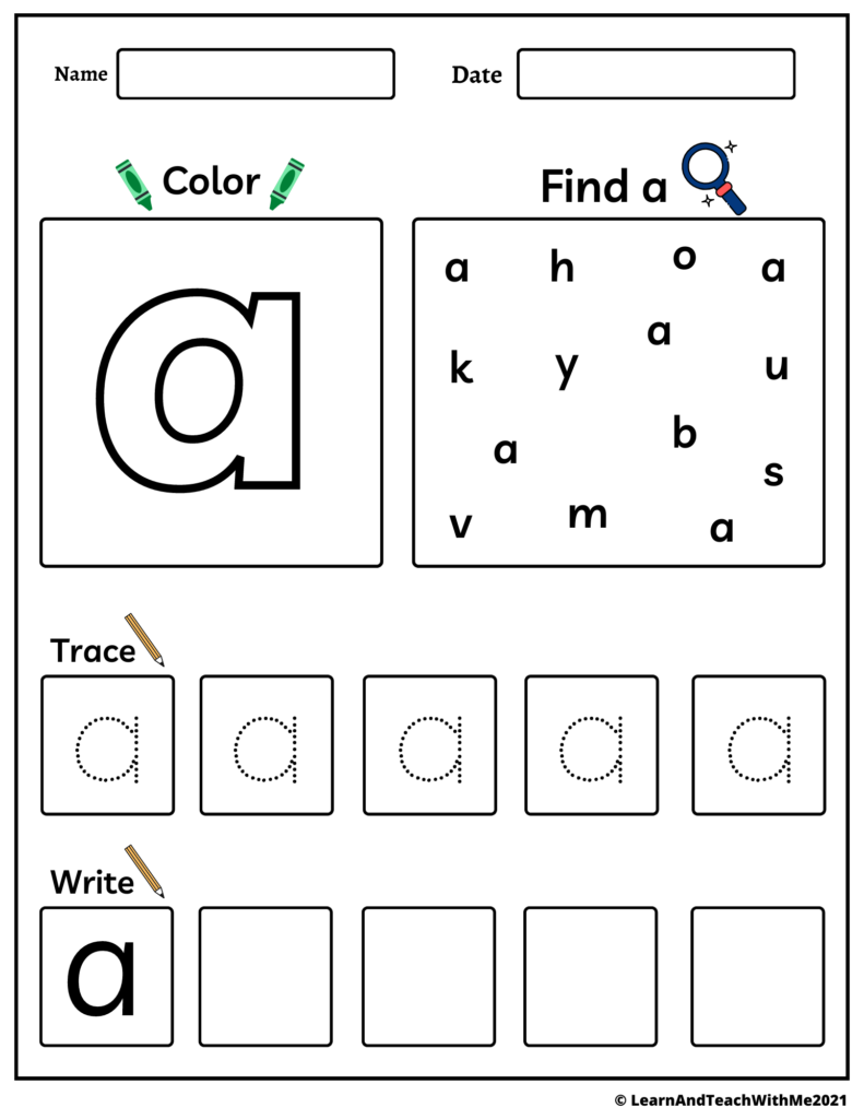 Alphabet Lowercase Letters Activity Worksheets | Made By Teachers