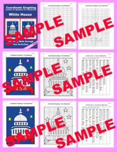 Patriot Coordinate Plane Graphing: White House | Made By Teachers