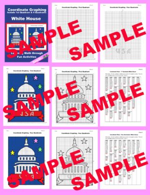 Patriot Coordinate Plane Graphing: White House | Made By Teachers