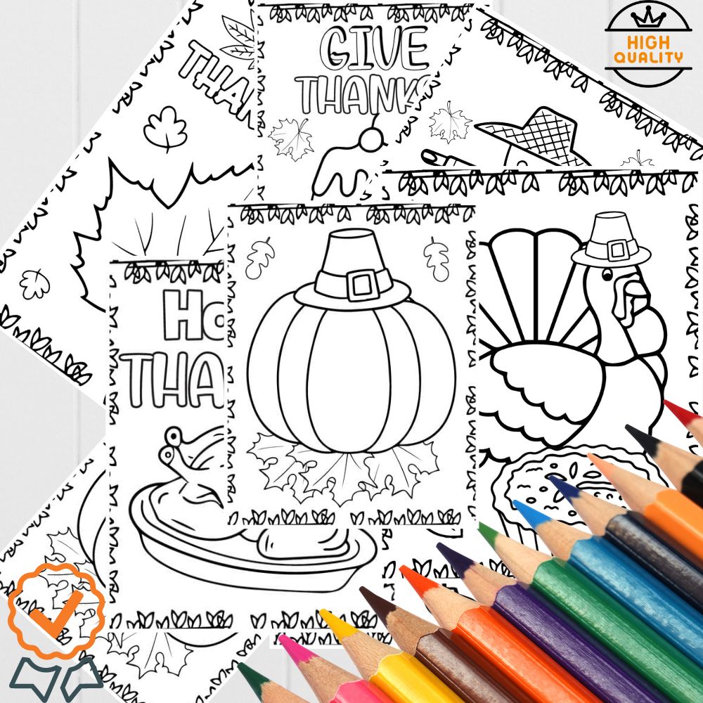 Thanksgiving Coloring Pages November Activity | Made By Teachers