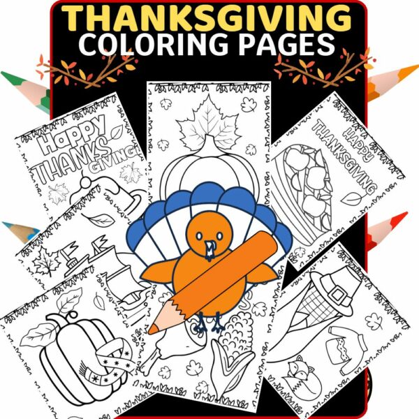 Thanksgiving Coloring Pages November Activity | Made By Teachers