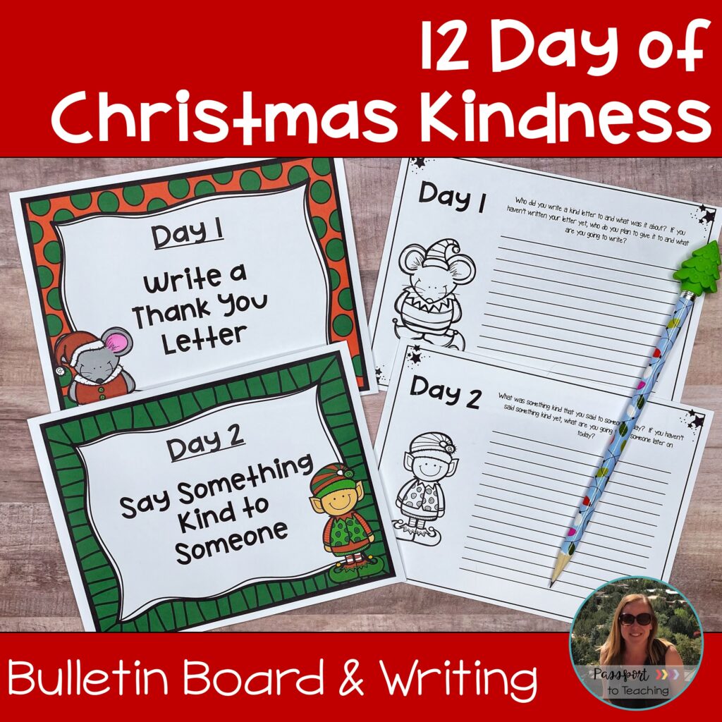 12 Days of Christmas Kindness Activity - Random Acts of Kindness for ...