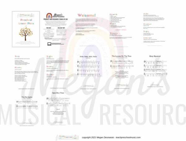 Music Lesson Plan | Fall and Autumn | Movement and Musical Activities ...