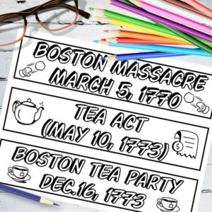 Road to Revolution Timeline Display and Activity | Made By Teachers