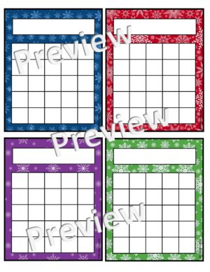 Snowflake Classic Sticker Charts - Made By Teachers