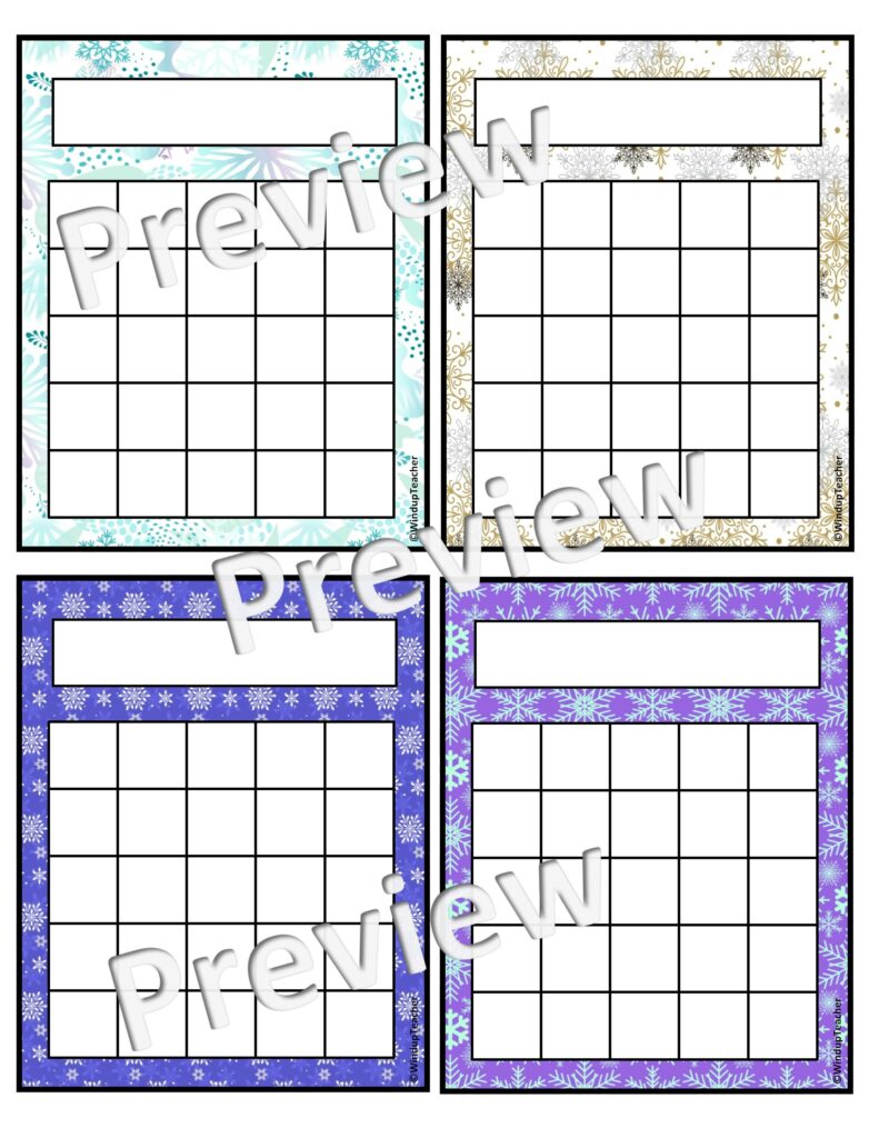 Snowflake Classic Sticker Charts - Made By Teachers