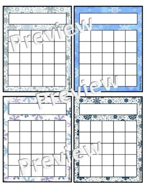 Snowflake Classic Sticker Charts - Made By Teachers