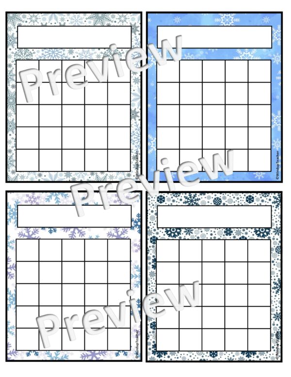 Snowflake Classic Sticker Charts - Made By Teachers