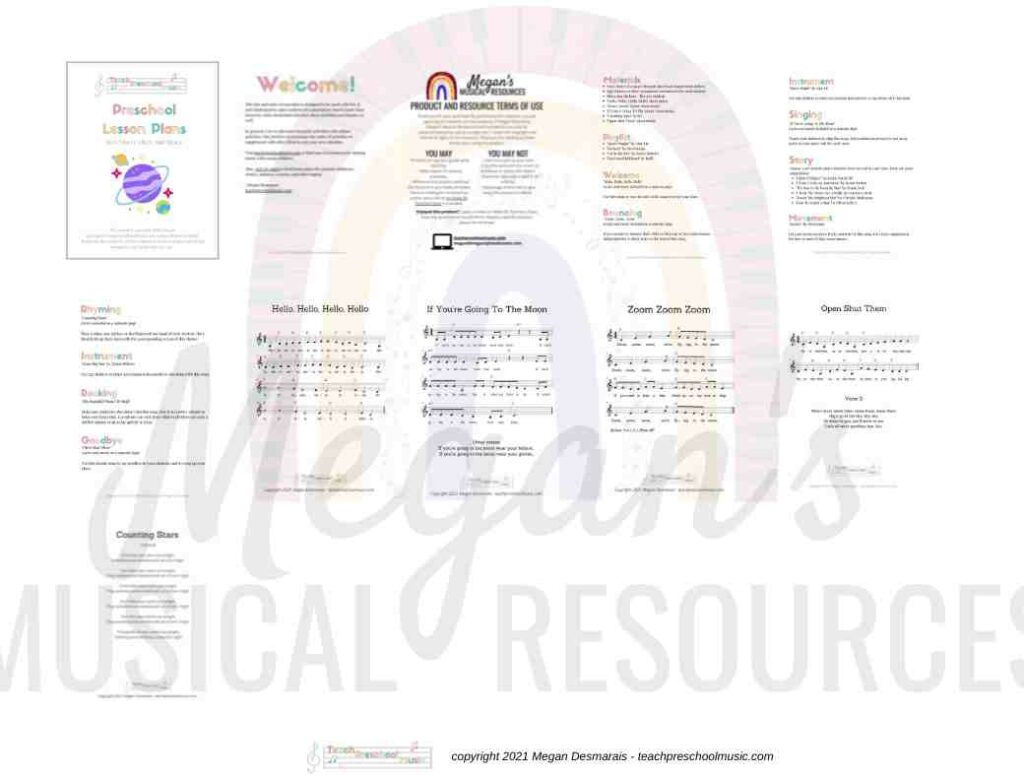 Music Lesson Plan | Sun, Moon, Stars, and Space | Movement and Musical ...