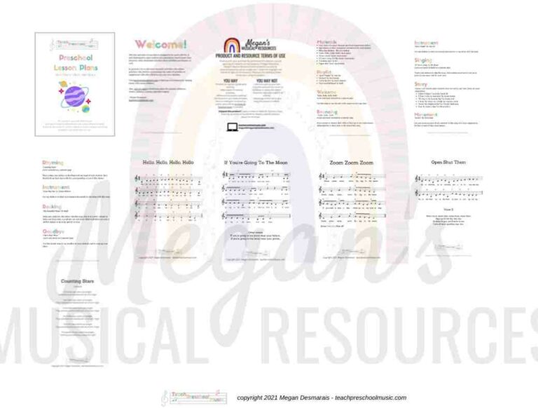 Music Lesson Plan | Sun, Moon, Stars, and Space | Movement and Musical ...