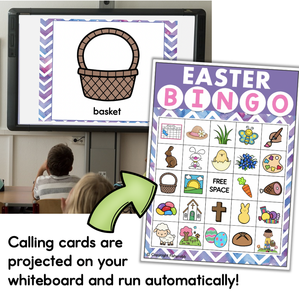 EASTER Bingo Game Activity Runs Automatically in Powerpoint | Made By ...