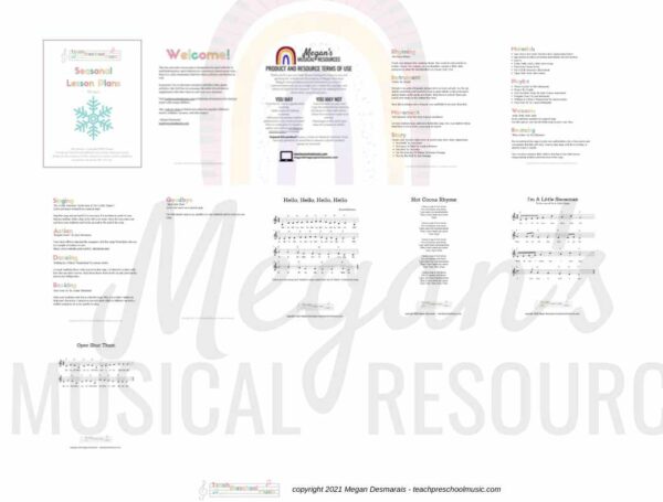 Preschool Music Lesson Plan | Winter | Music and Movement Activities ...