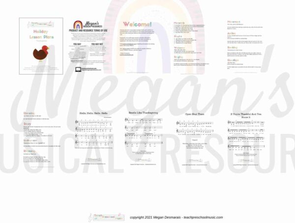 Preschool Music Lesson Plan | Thanksgiving | Music and Movement ...