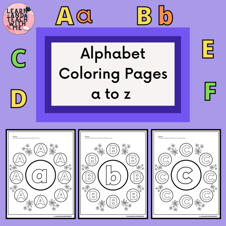Alphabet Coloring Pages Uppercase Letters | Made By Teachers
