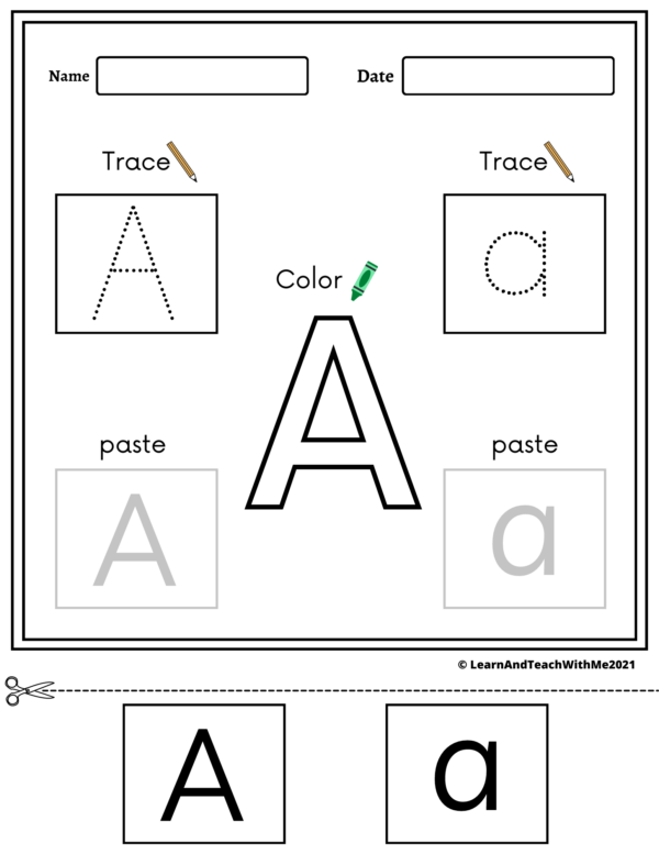 Uppercase and Lowercase Letters Worksheets | Made By Teachers
