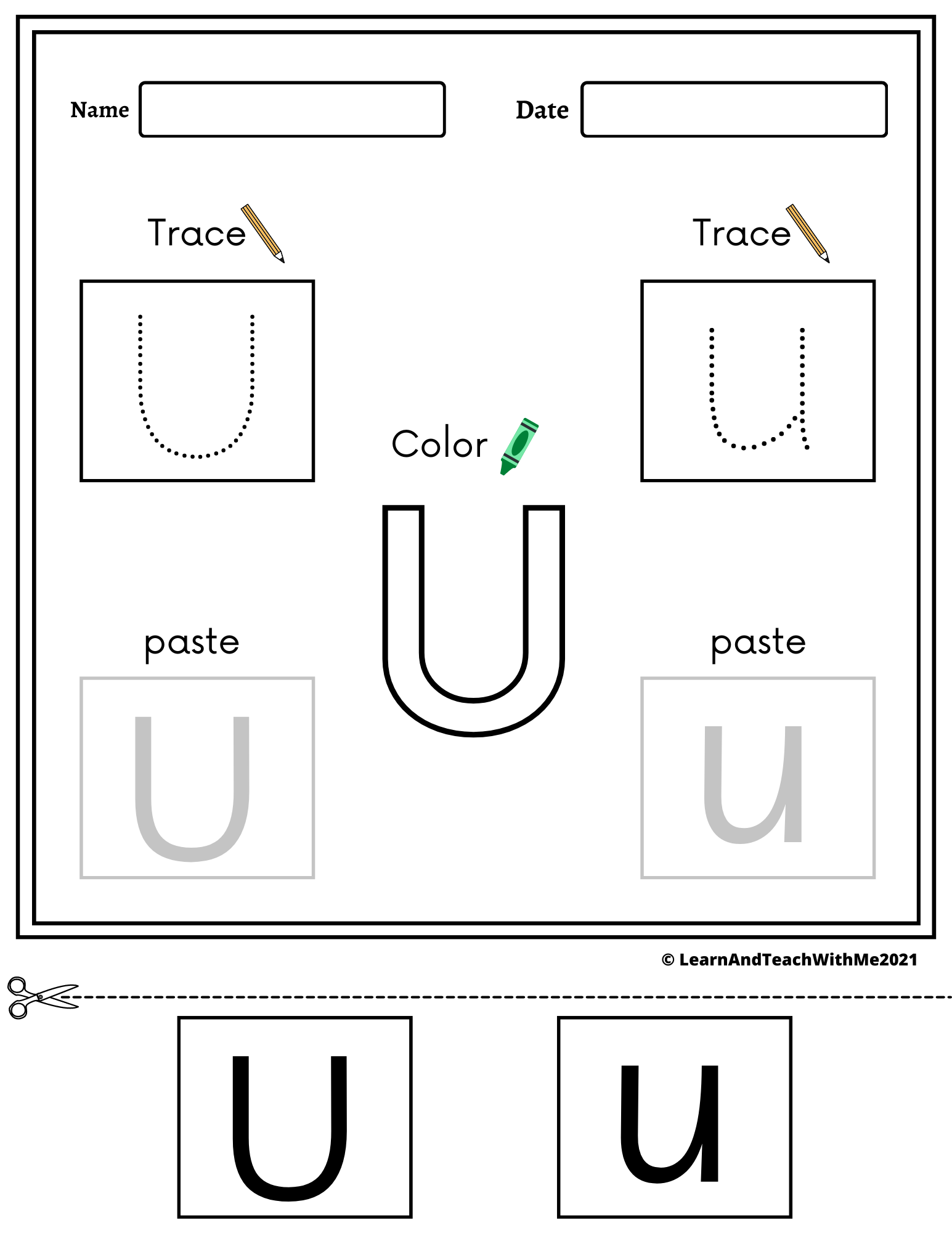 Uppercase and Lowercase Letters Worksheets - Made By Teachers