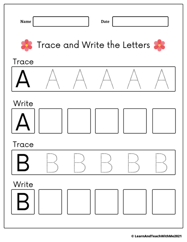 Alphabet Tracing and Writing Worksheets | Made By Teachers