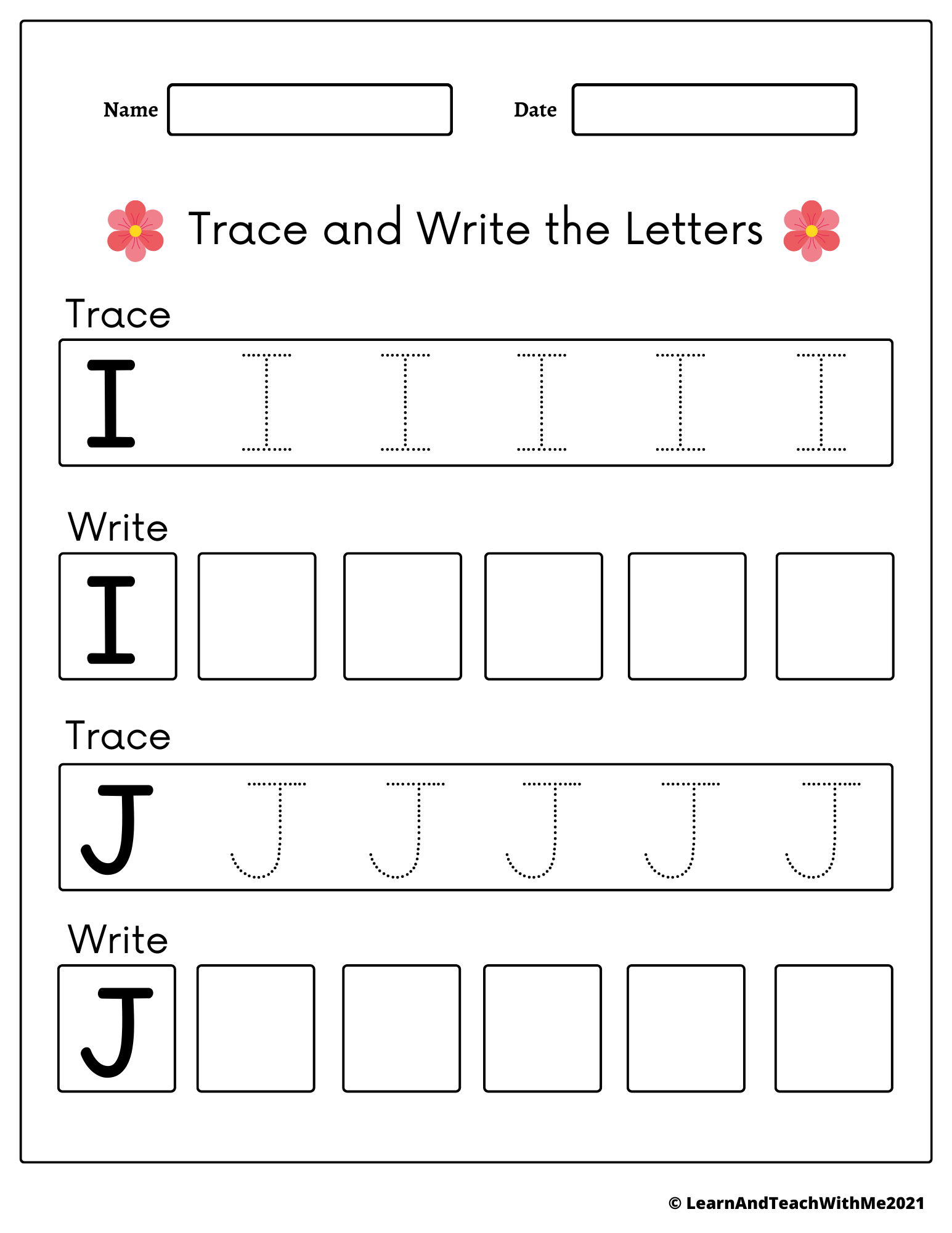 Alphabet Tracing and Writing Worksheets | Made By Teachers