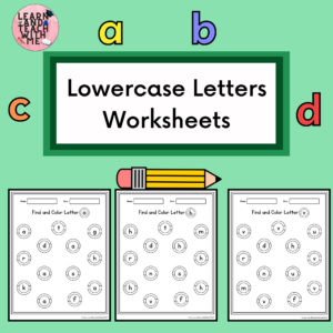 Lowercase Letters Find and Color Worksheets | Made By Teachers