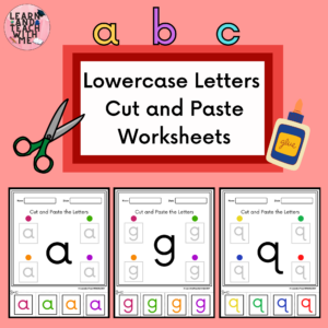 Alphabet Cut and Paste Worksheets Lowercase Letters - Made By Teachers