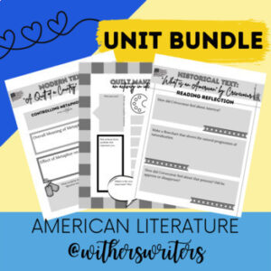 Unit Bundle - American Identity - American Literature - 11th ELA | Made ...