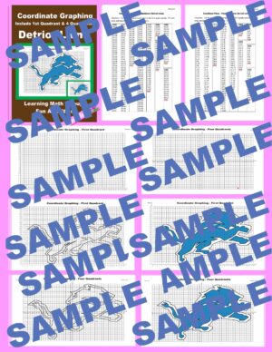 Super Bowl Coordinate Plane Graphing Picture: Detroit Lions | Made By ...