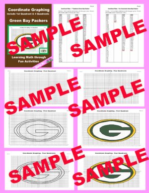 Super Bowl Coordinate Plane Graphing Picture: Green Bay Packers | Made ...