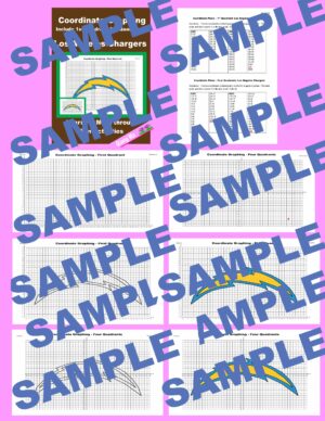 Super Bowl Coordinate Plane Graphing Picture: Los Angeles Chargers ...